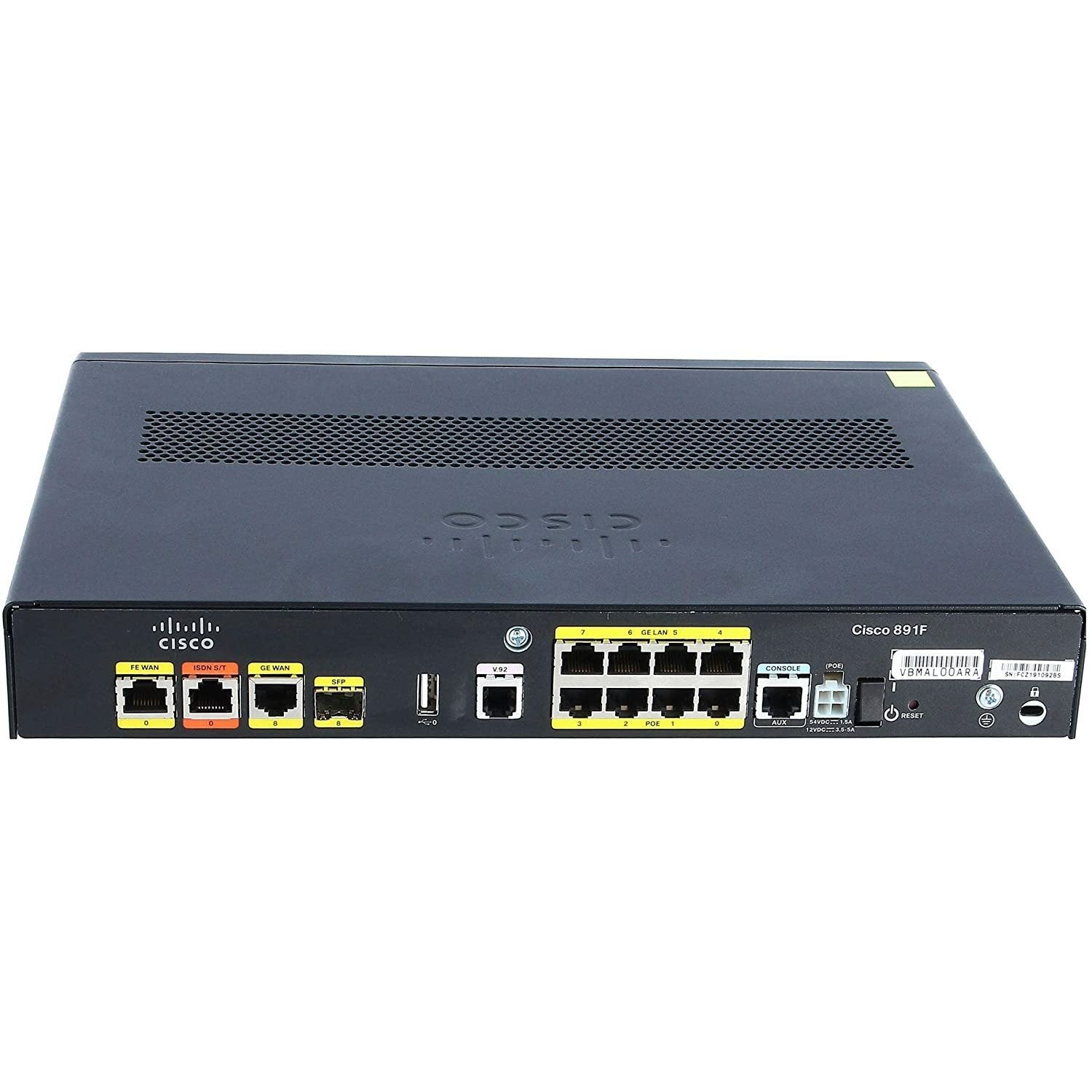 Cisco 891F Gigabit Ethernet Security Router with SFP Model C891F-K9,Gr ...