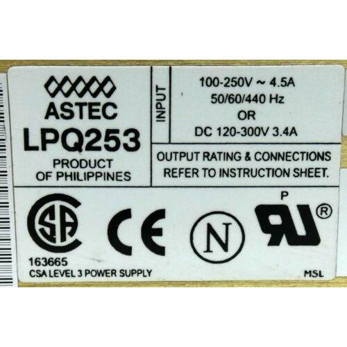 Fonte Astec LPQ253CF LPQ-253-CF DC 120-300V 3.4A power supply without ...