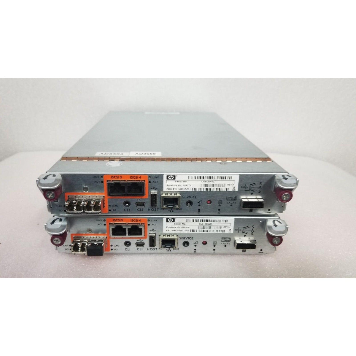 HP P2000 G3 FC/iSCSI MSA SAN Controller AP837A 582937-001 884962204368 ...