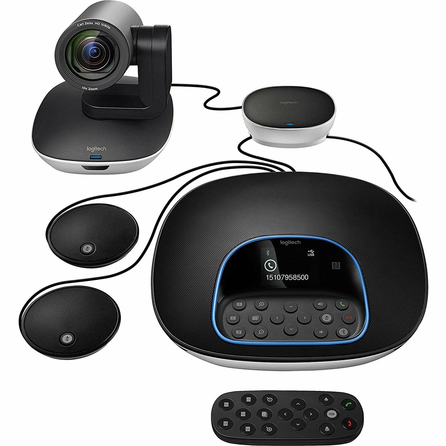 Logitech Group HD Video and Audio Conferencing System for Big Meeting ...