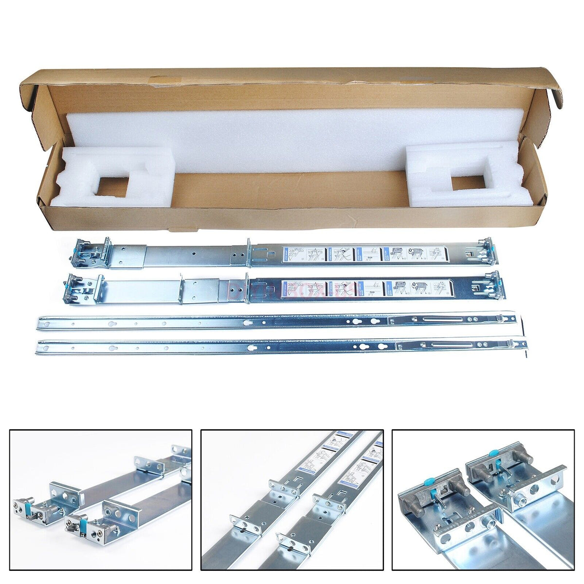 Trilhos Dell 53D7M 053D7M PowerEdge 1U Server Rack Rail Kit R230 R420 ...